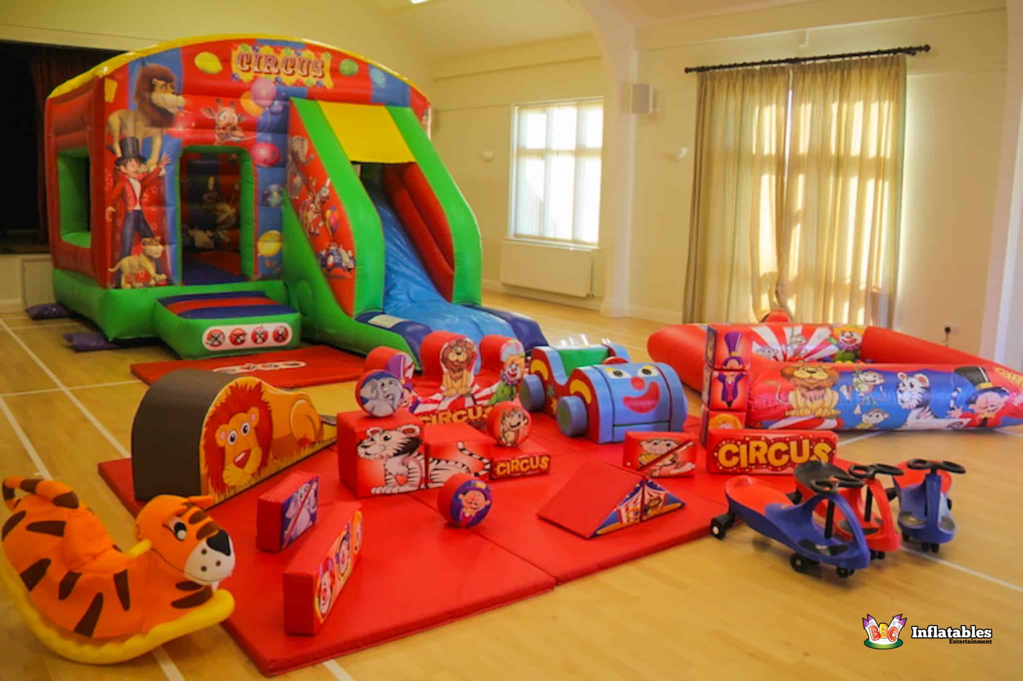 Circus Bounce & Slide Soft Play Package Hire – BBC Inflatables